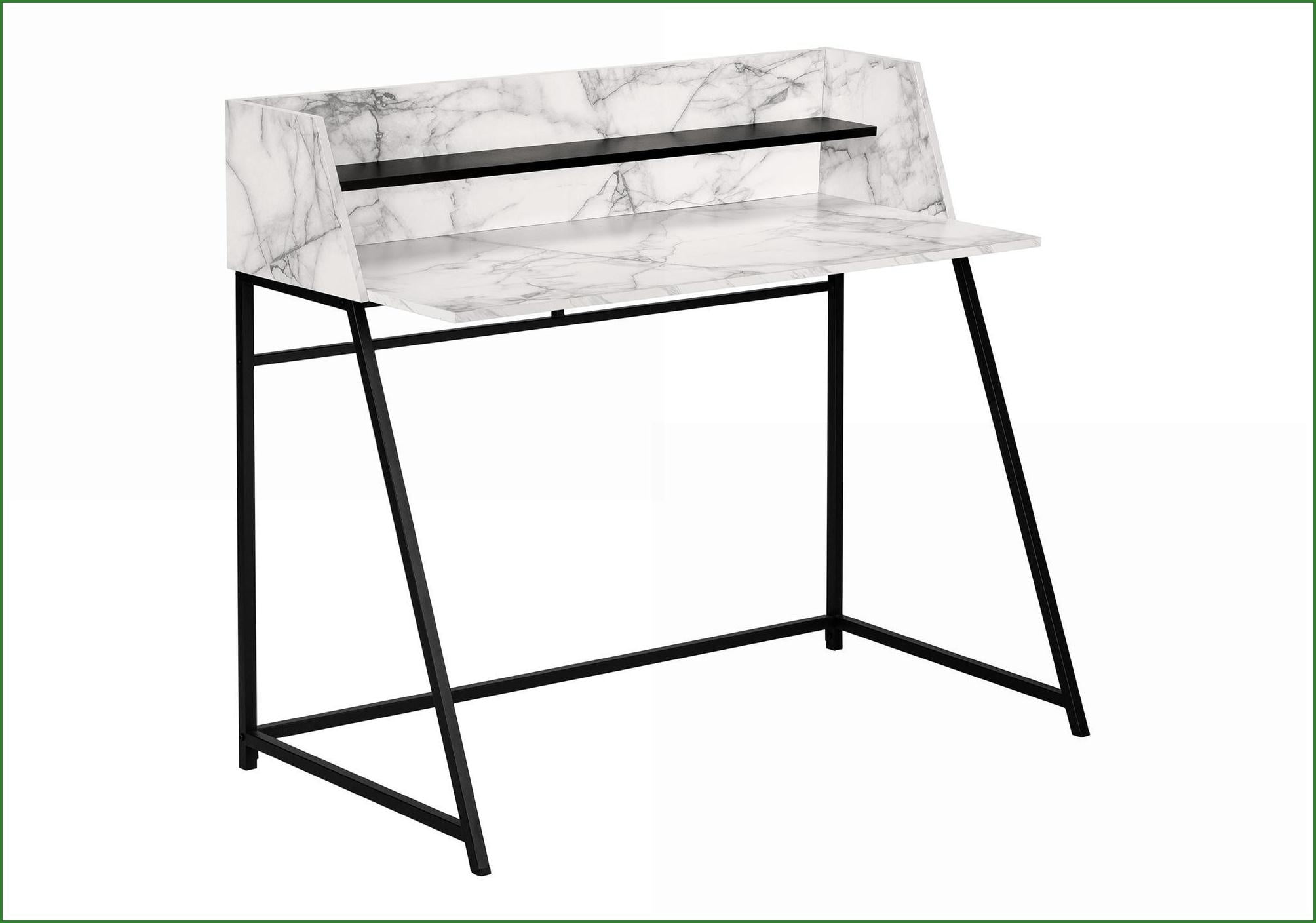 Desks: 48'' Home Office Computer Desk with Storage, Contemporary White ...