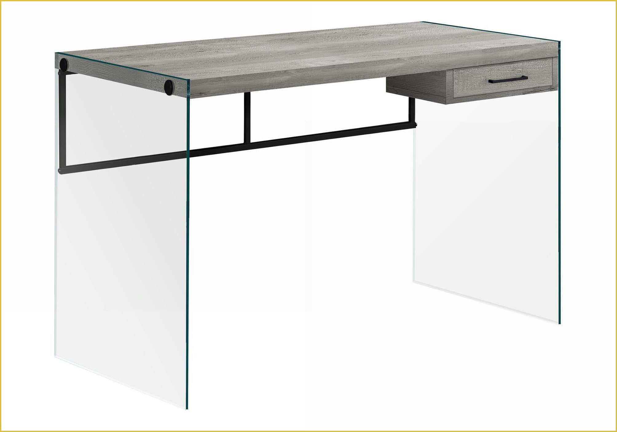 Desks | 48” Modern Home Office Computer Desk with Storage Drawer | Grey ...