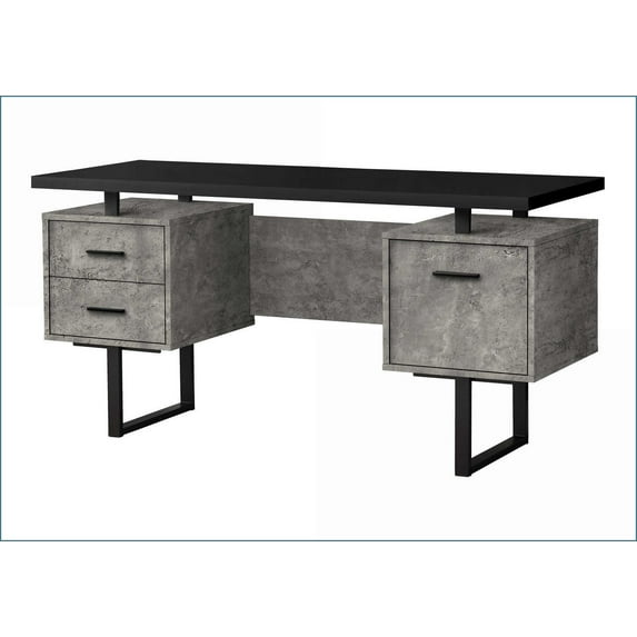 Desks, 60” Modern Home Office Computer Desk with Storage Drawers ...