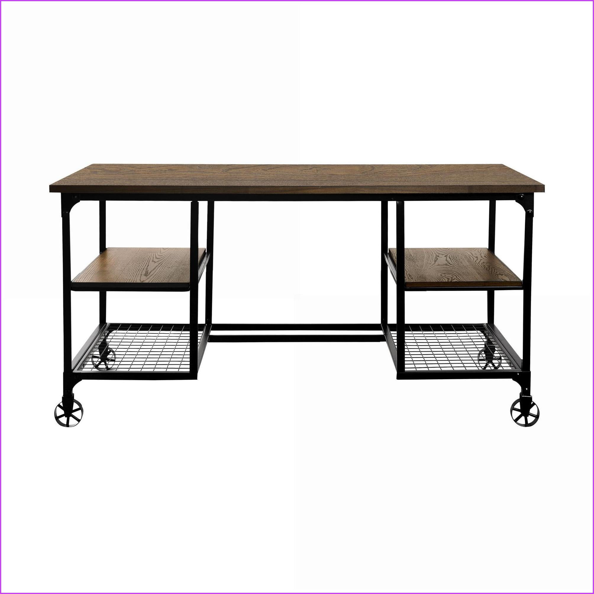 Desks | 60” Modern Traditional Writing Desk with 4 Shelves, Metal ...