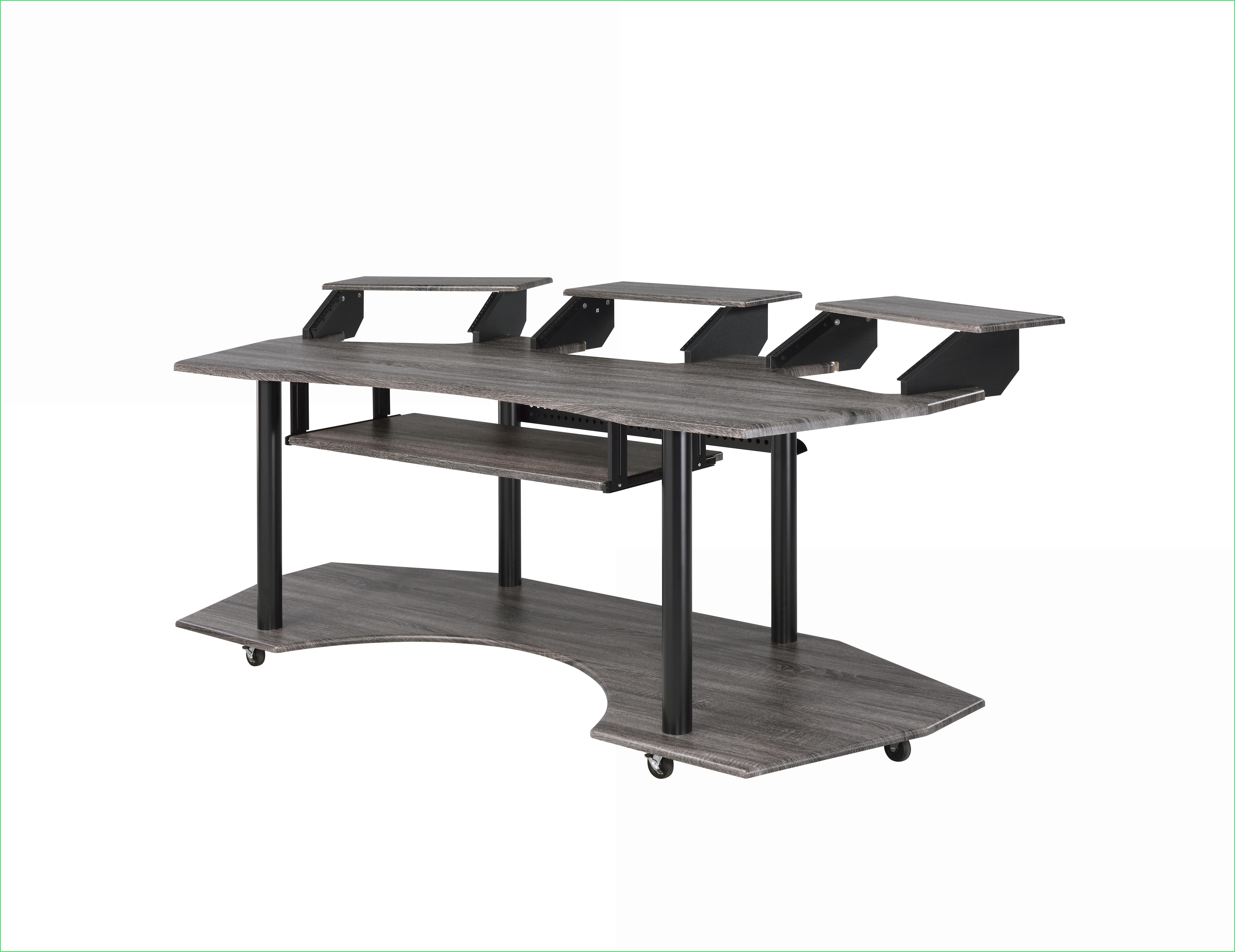 Desks | 83” Modern Music Recording Studio Desk with Keyboard Storage ...