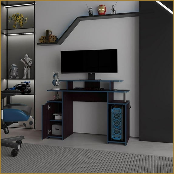 Desks, Arimo Gaming & Office Desk with Storage, Ergonomic for Multiple ...