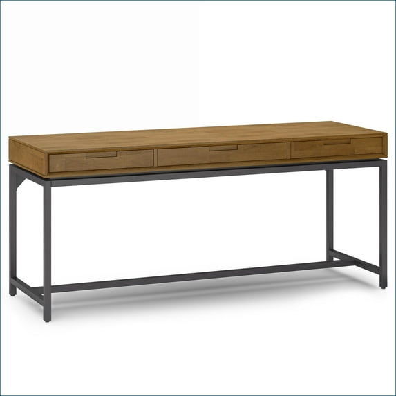Desks, Banting Modern Industrial Solid Rubberwood & Metal Desk – 72 ...