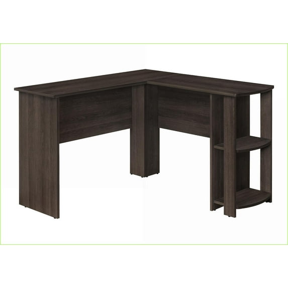 Desks, L-Shaped Home Office Corner Desk 47”x47”, Brown Laminate with ...