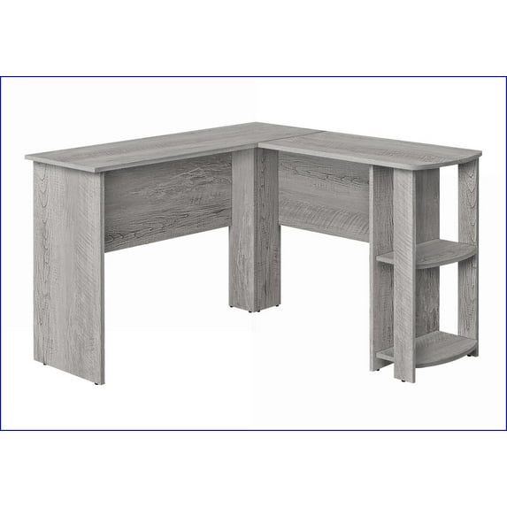 Desks, L-Shaped Home Office Corner Desk with Storage Shelves, 48 ...