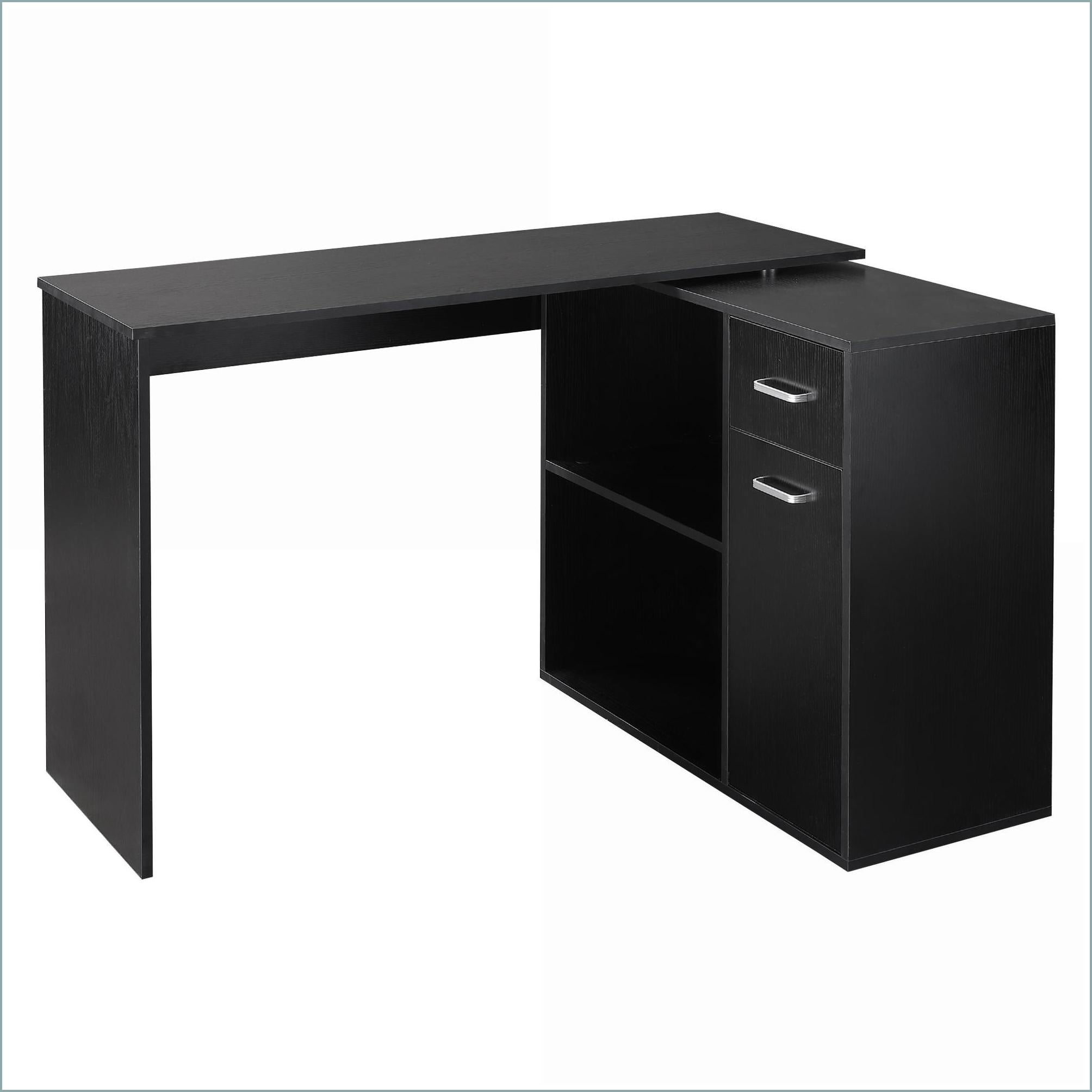 Desks, L-Shaped Rotating Corner Desk with Storage, Drawer & Cabinet ...
