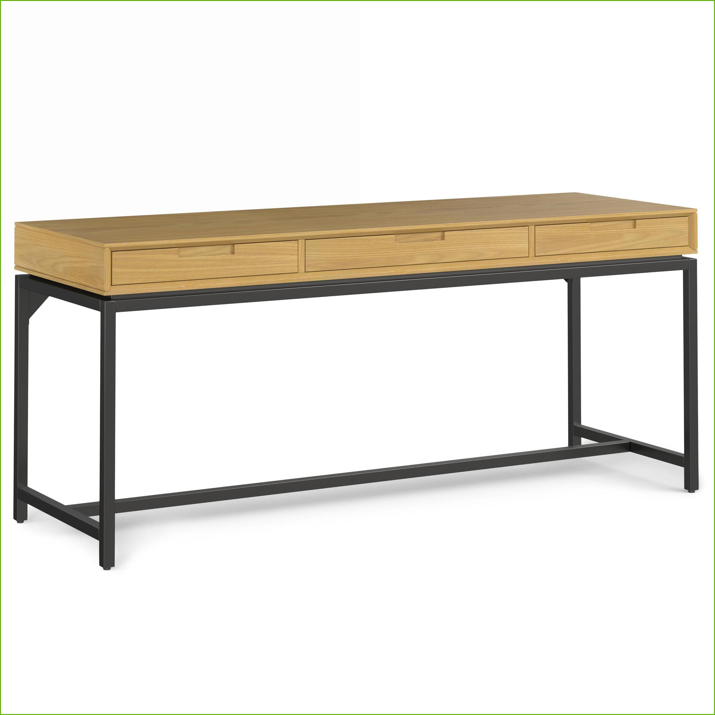 Desks | Mid Century Industrial 72” Wide Desk with Drawers & Keyboard ...