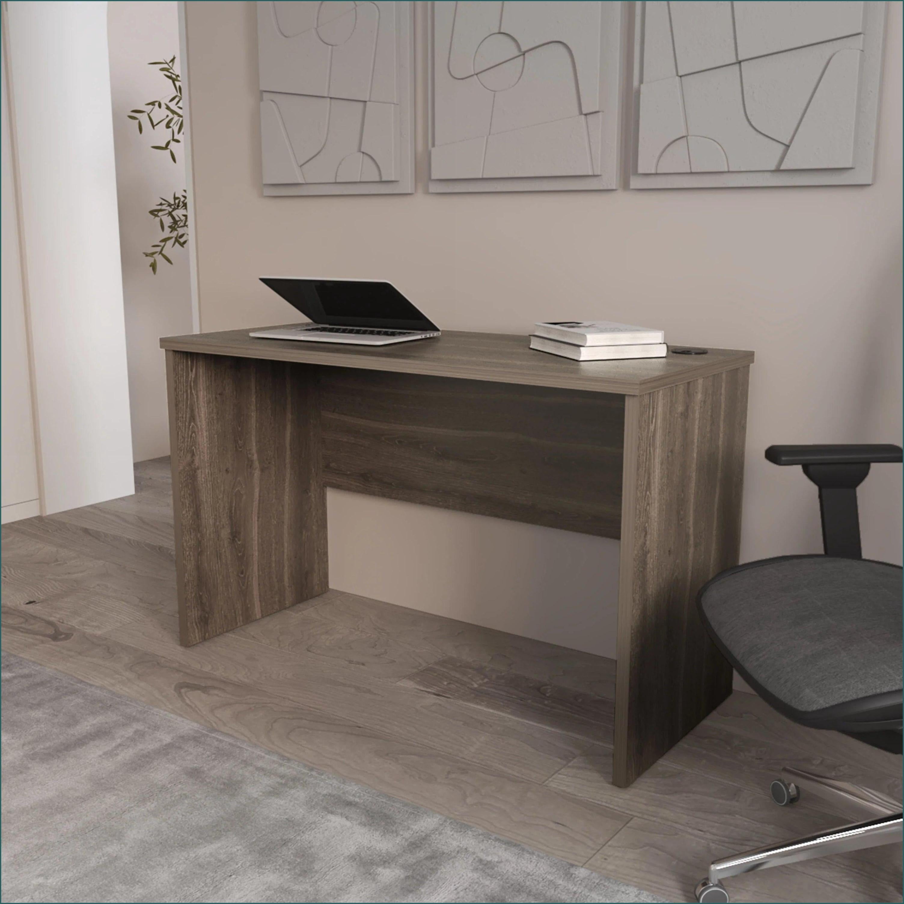 Desks Minimalist Home Office Work Desk with Ample Storage & Cable ...