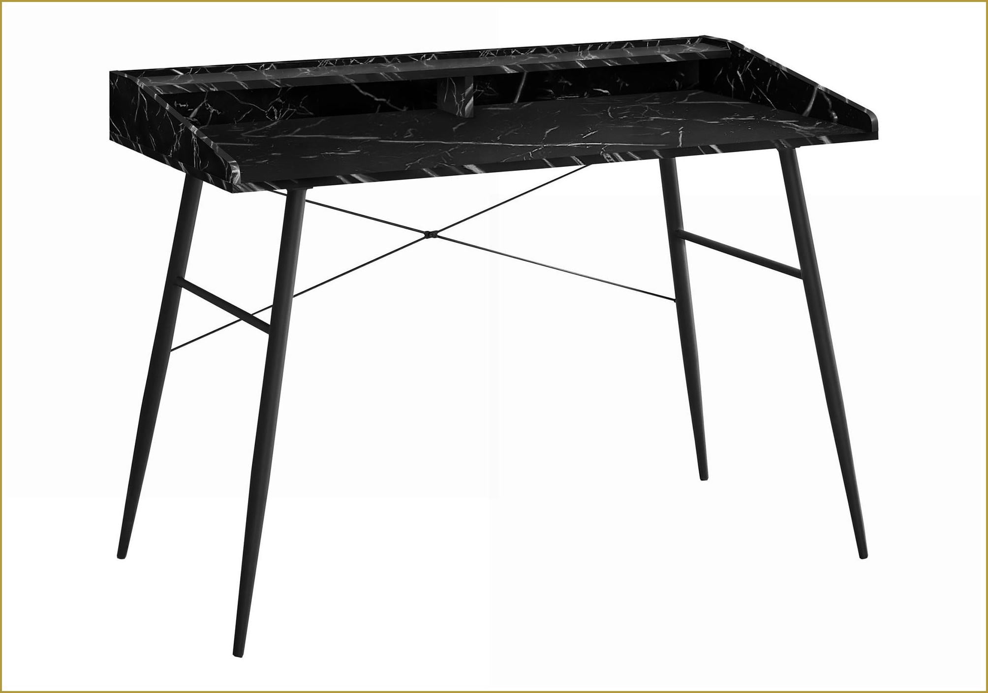 Desks, Modern 47.25” L Computer Desk with Storage Shelves & Cubbies ...