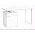 Desks | Modern 48” Computer Desk with Storage, Left/Right Setup, White ...