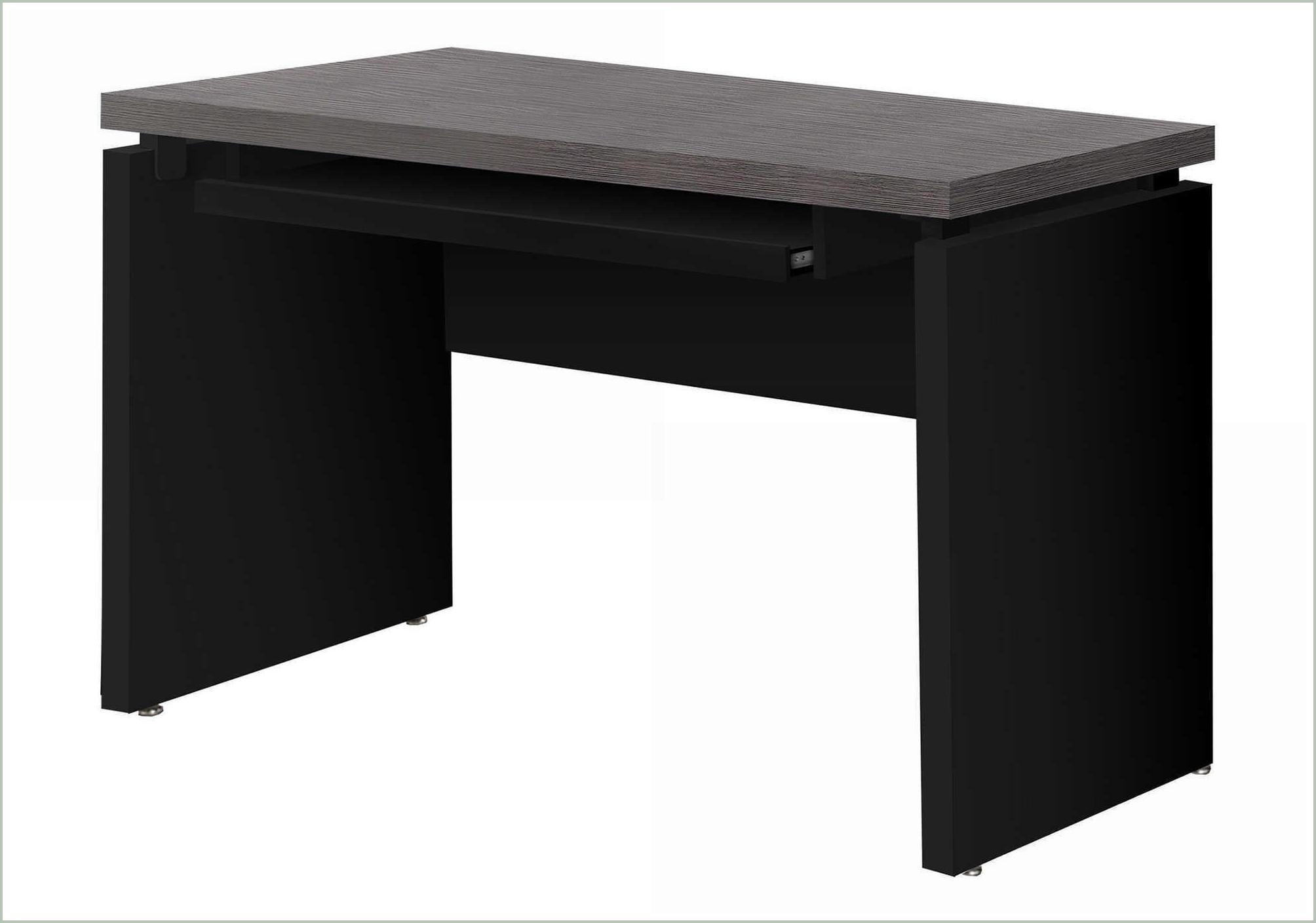 Desks, Modern 48” L Computer Desk with Pull-Out Keyboard Tray, Black ...