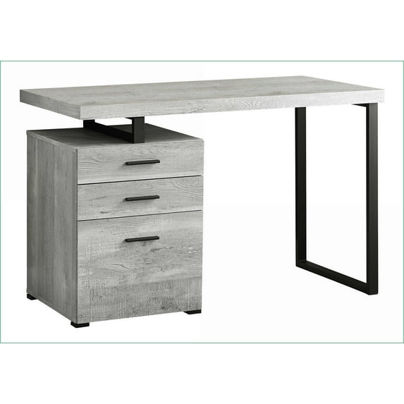 Desks, Modern 48” L Computer Desk with Reversible Setup & Storage ...
