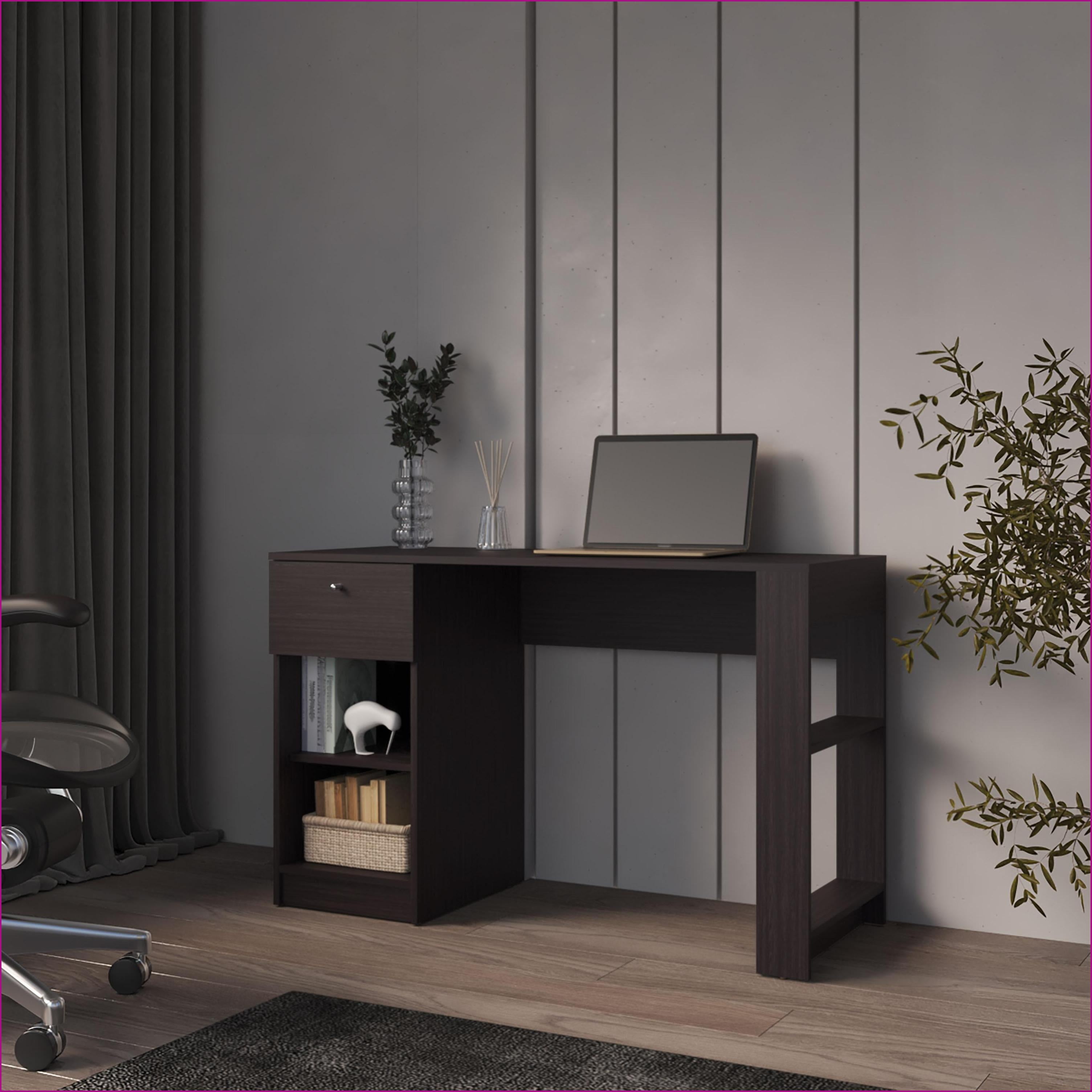 Desks Modern Computer Desk with Drawer & Open Storage | Wengue ...