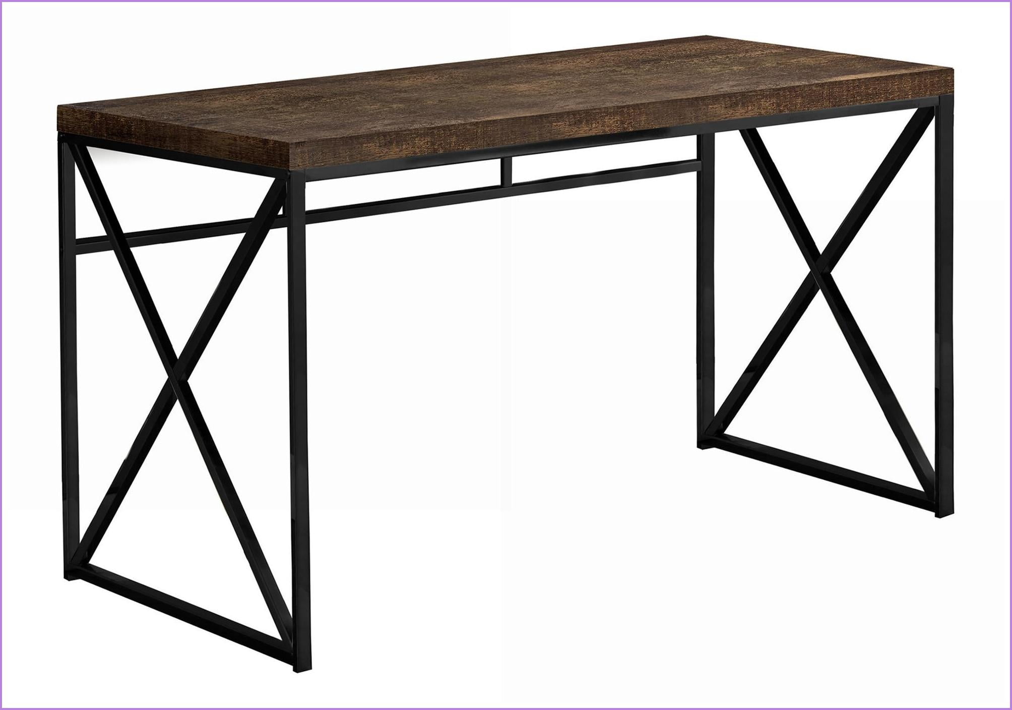 Desks, Modern Contemporary Home Office Computer Desk Brown Laminate Top ...