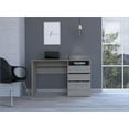 Desks, Modern Home Office Desk with 3 Drawers & Open Shelf, 47.5"" Wide ...