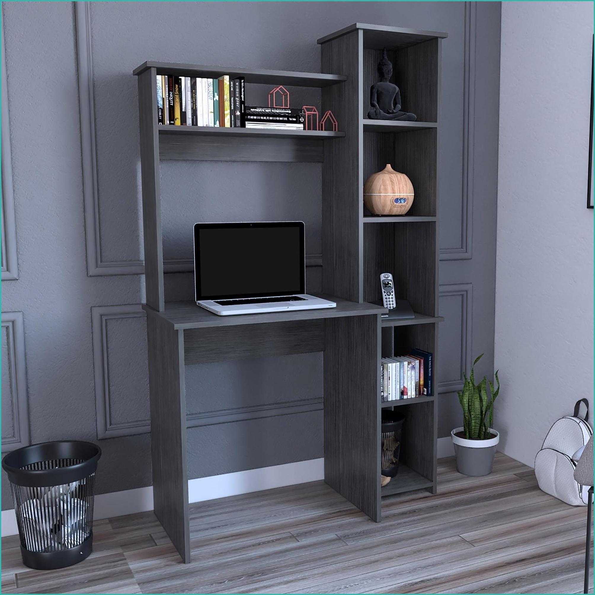 Desks | Traditional Versalles Writing Desk with 2 Shelves & 5 Cubbies ...