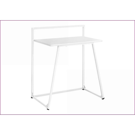 Desks for Home Office, 30”L Modern Computer Desk - White Laminate ...