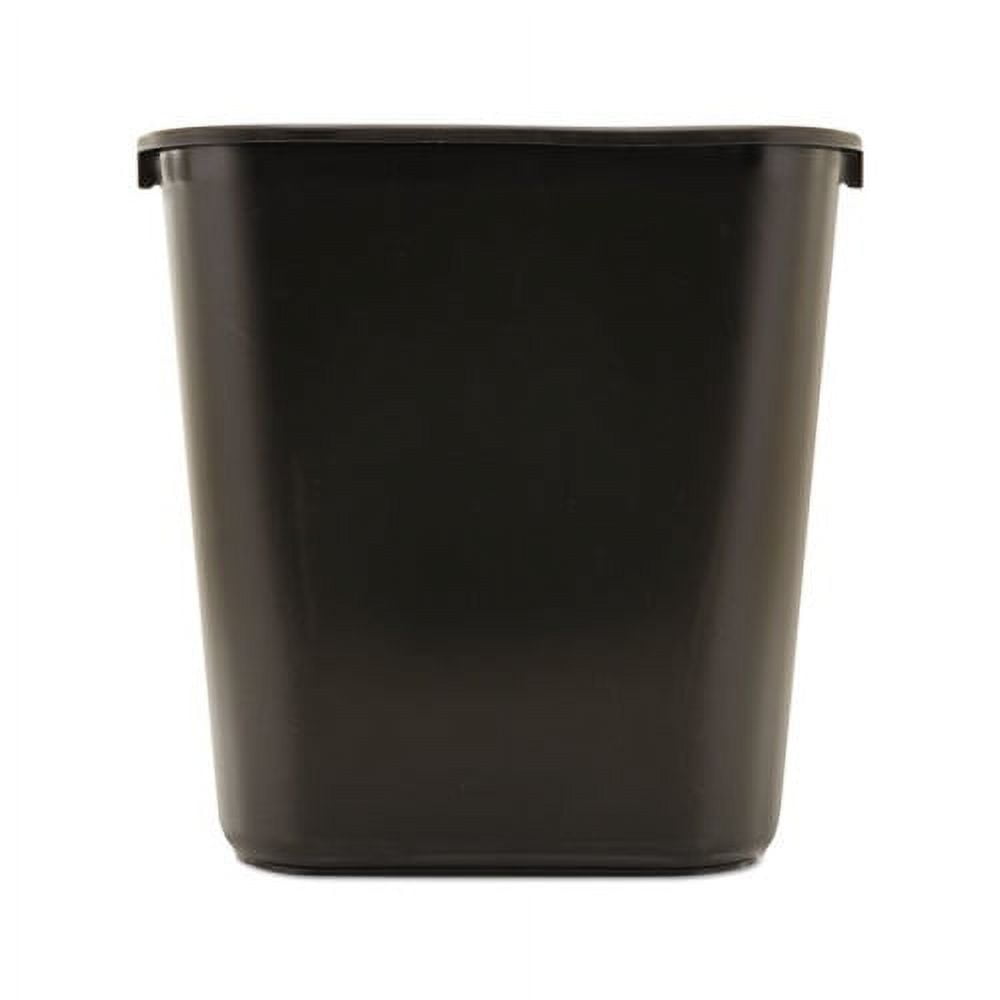 Rubbermaid Commercial Deskside Trash Bin, 7 gal, Rectangular Plastic ...