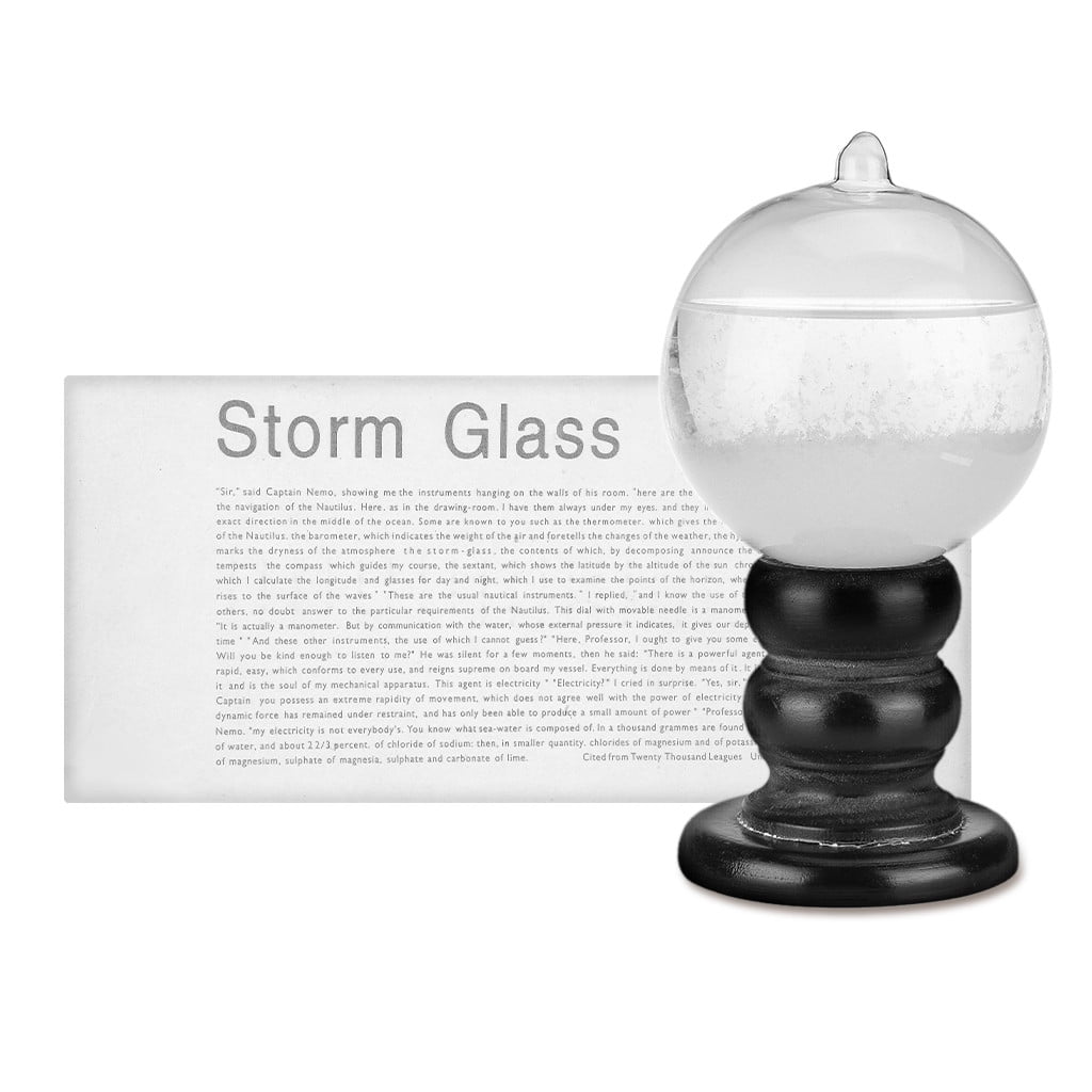 Desktop 300Ml Transparent Items Glass Weather Bottle Colorful Crystal ...