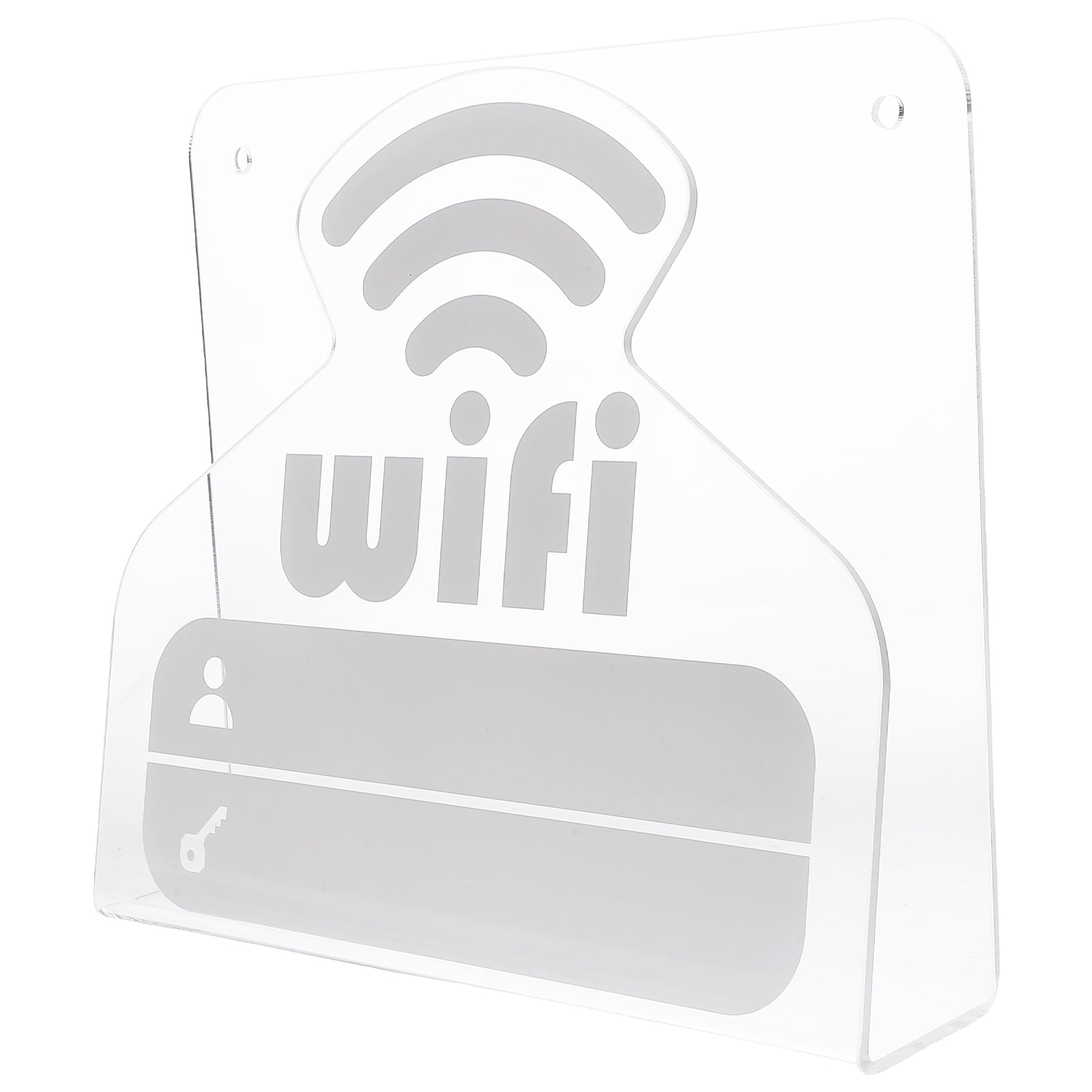 Desktop Acrylic Wifi Sign Wifi Password Acrylic Reminder Desk Sign ...