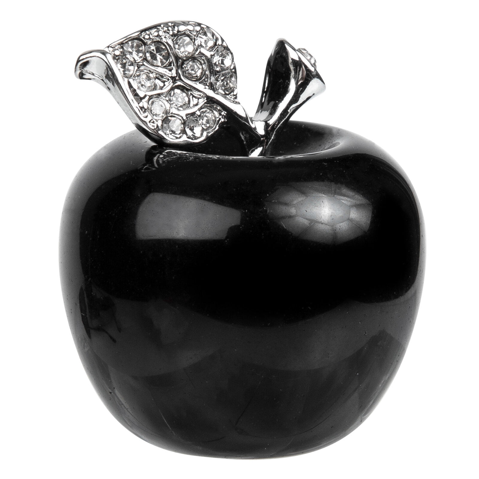 HEATSHAKING Crystal Apples Adornment Black Home Decoration Christmas ...