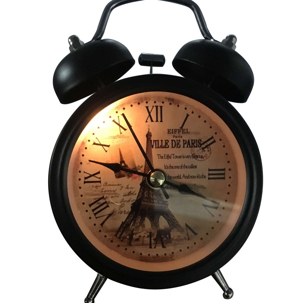 Desktop Alarm Clock Premium Material Clock Ring Bell Alarm Clock Small ...