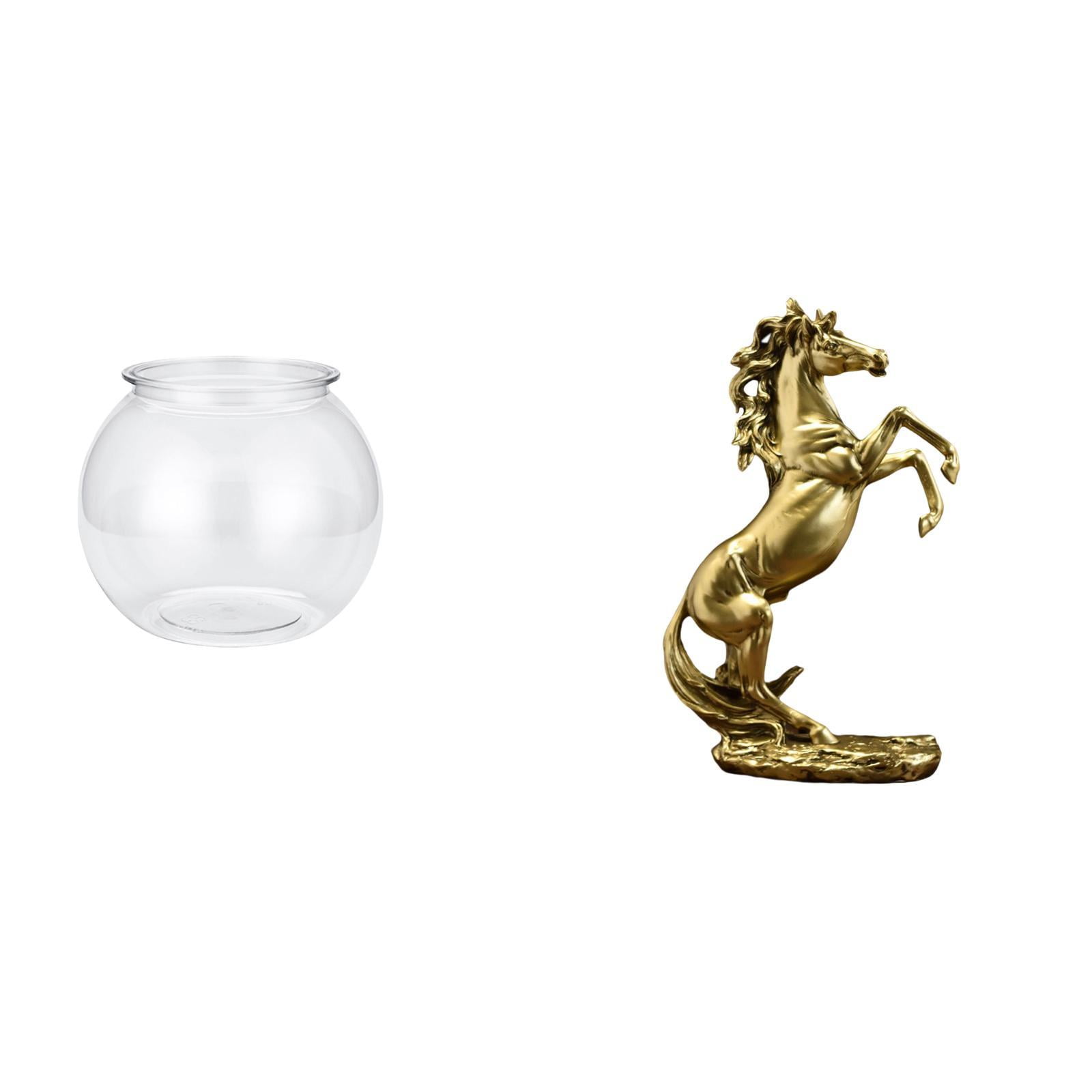 Desktop Aquarium Tank Transparent Fish Bowl Vase Clear PP Material ...