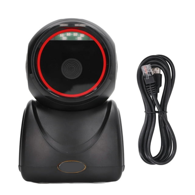Desktop Barcode Scanner USB Interface Barcode Reader Omnidirectional ...
