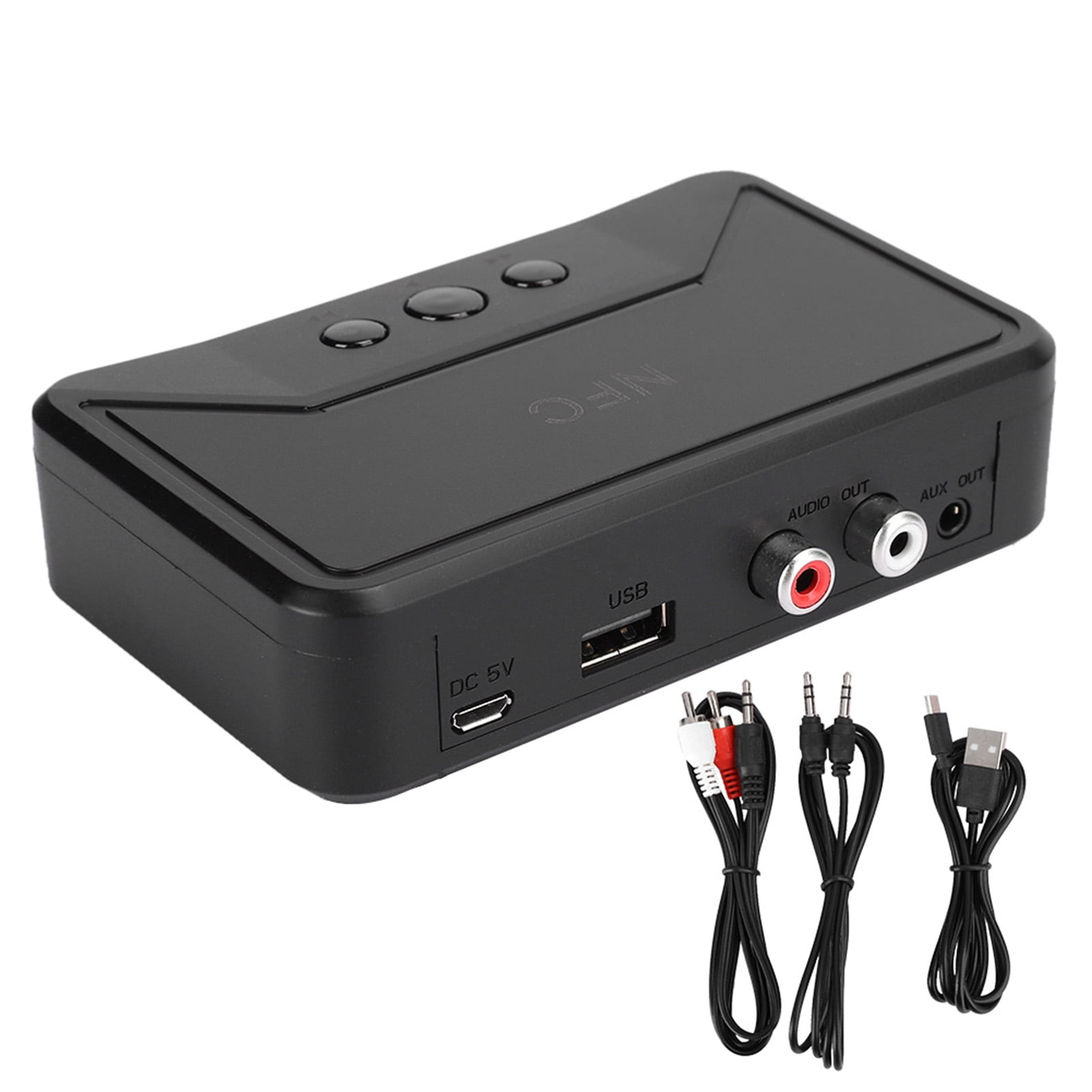 Desktop Bluetooth 5.0 Receiver NFC Wireless USB Audio for Speaker Plug ...