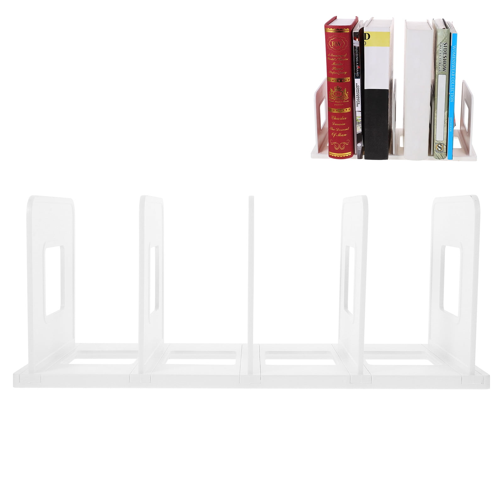 Desktop Book Rack Stand Divider Bookends Student Office - Walmart.com