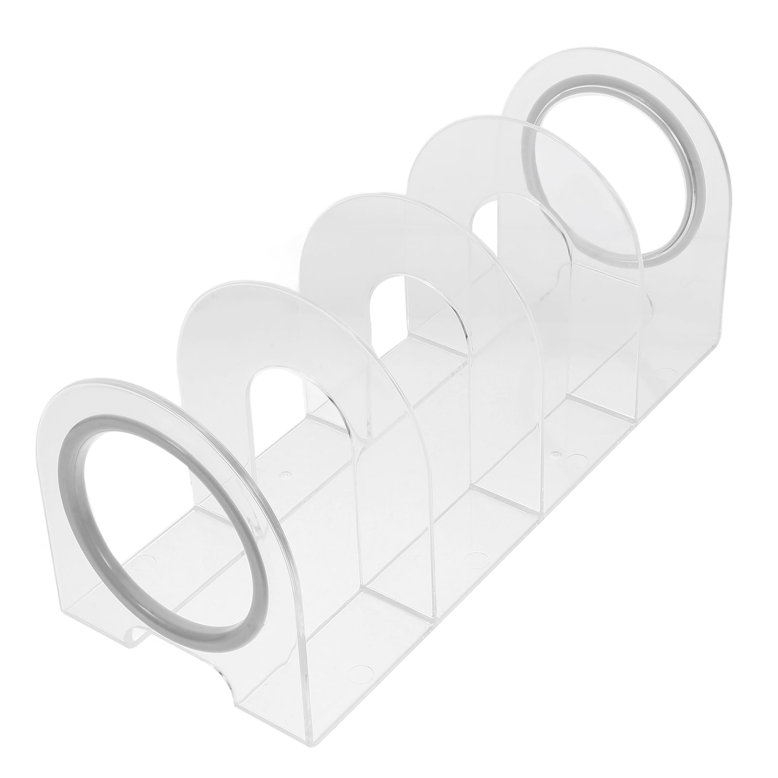 Desktop Book Storage Rack Book Shelf Transparent Book Holder Documents ...