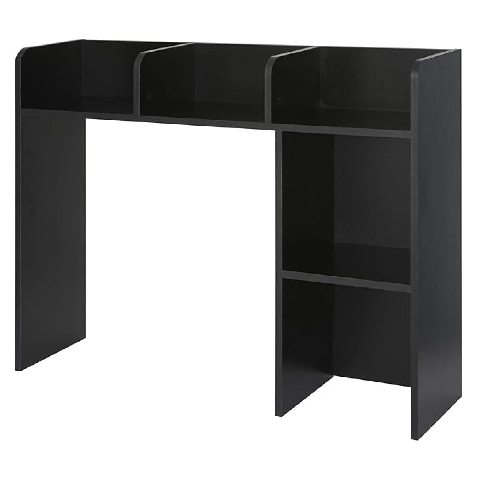 Desktop Bookshelf - Black, 37 Inch Bookshelves for Desks, Small Shelf ...