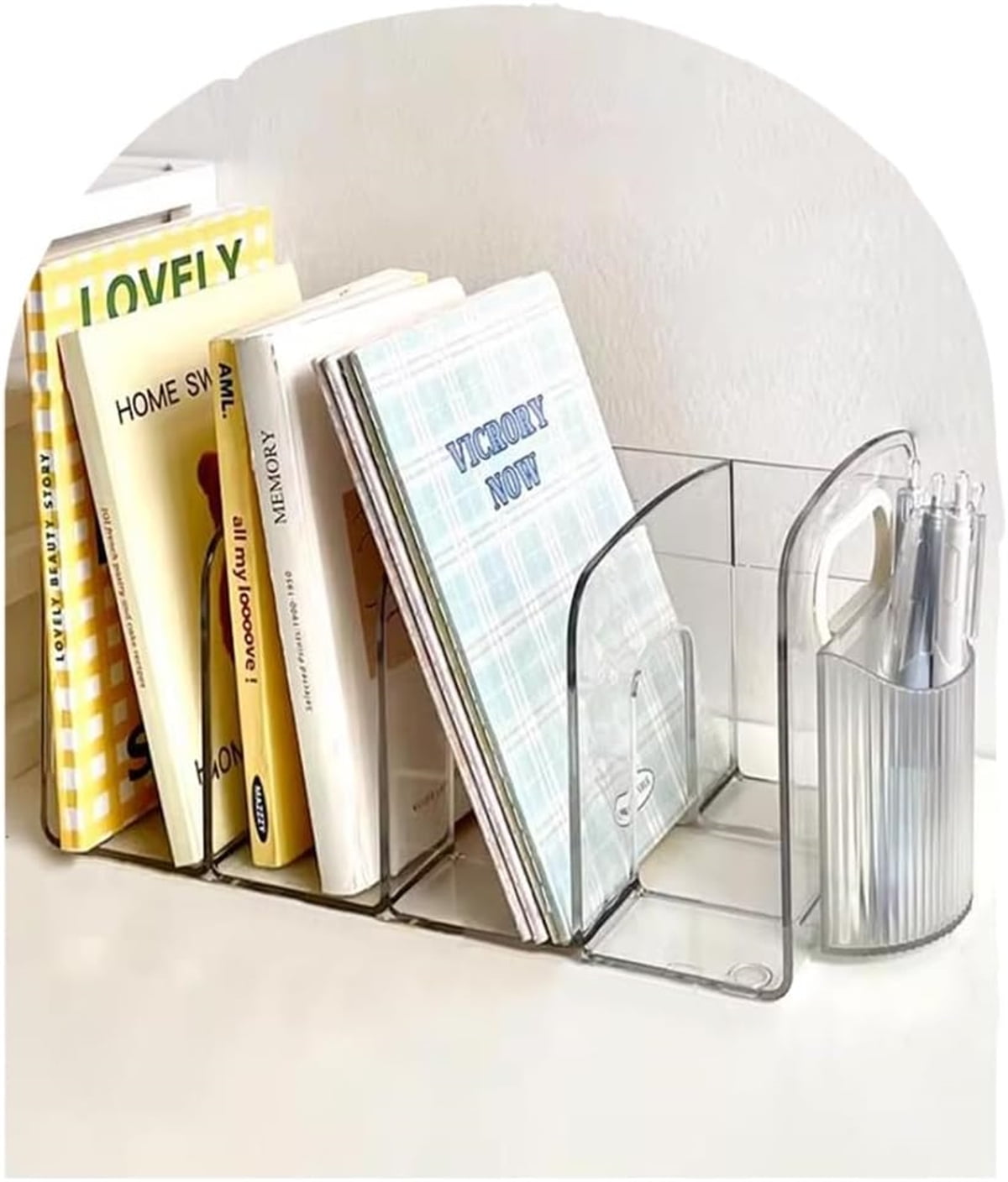 Desktop Bookshelf Display Shelves,Magazine Holder organizing Rack ...