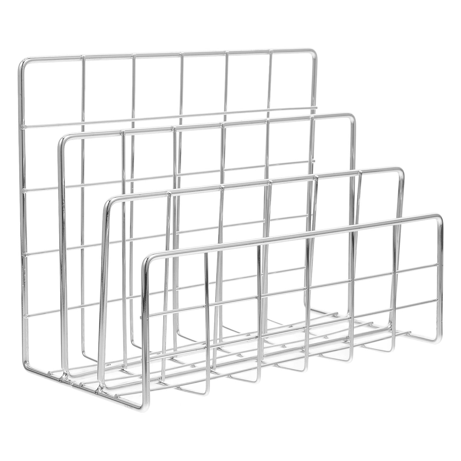 Desktop Bracket File Mail Sorting Rack Office 17.50X14.00X8.50CM Silver ...