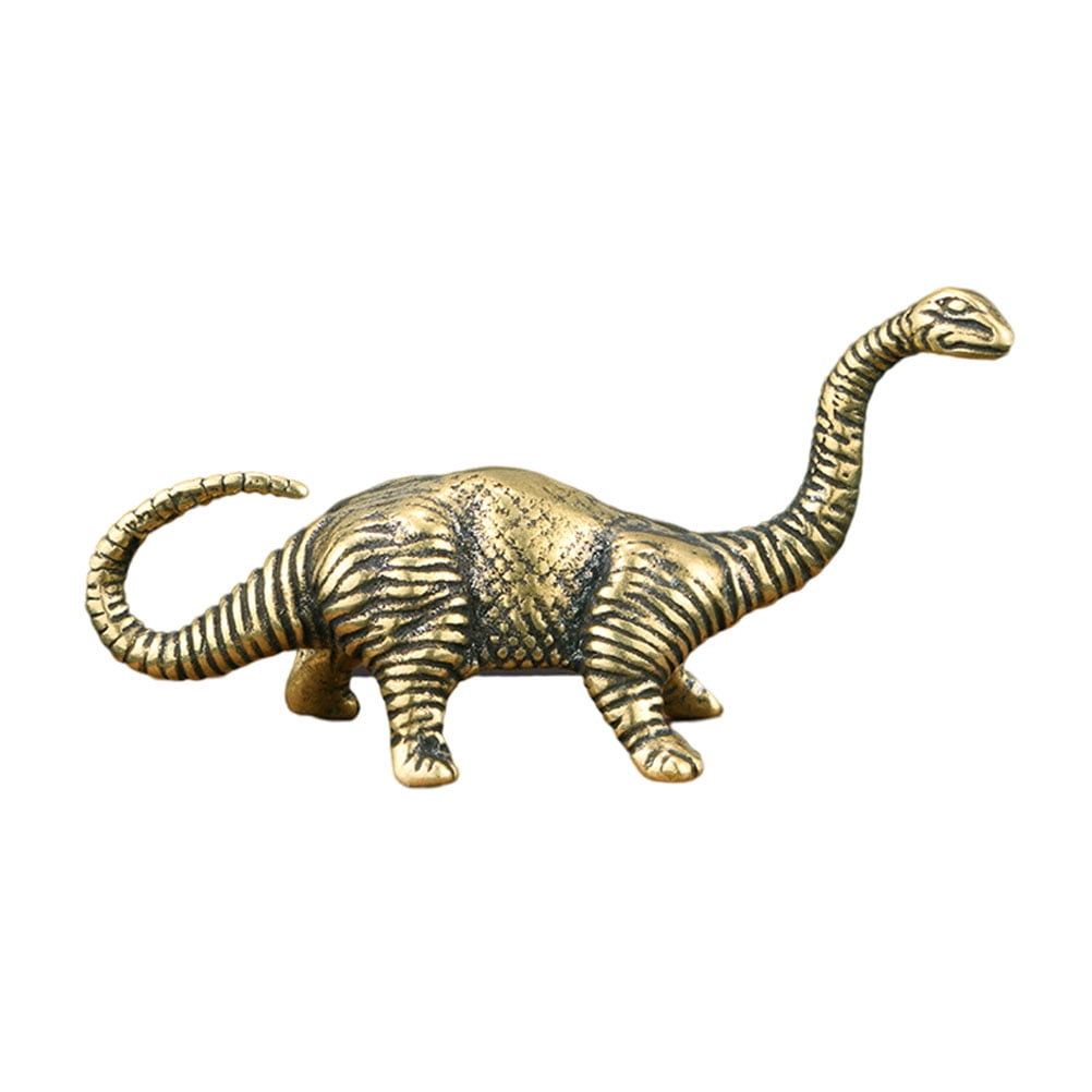 Desktop Brass Statue Dinosaur Figures Decor Cars Toys Figurines Toddler ...