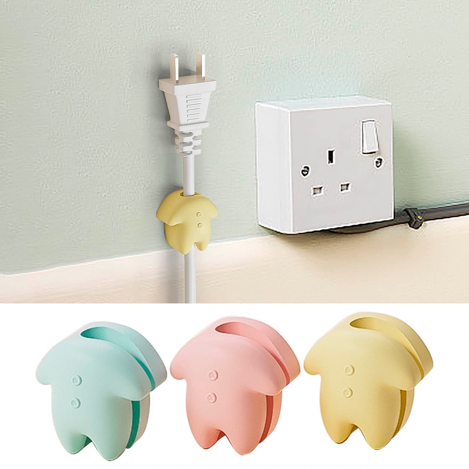 Desktop Cable Management With Charging Cable Storage Mobile Phone Cable ...