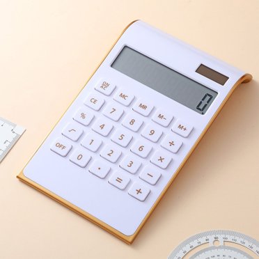 Desktop Calculator 8 Digit with Battery Solar Power & LCD Display, for ...