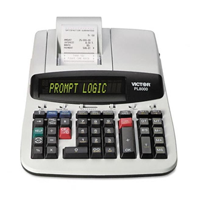Desktop Calculator 14-Digit Backlit Dot Matrix Prints Black - Walmart.com