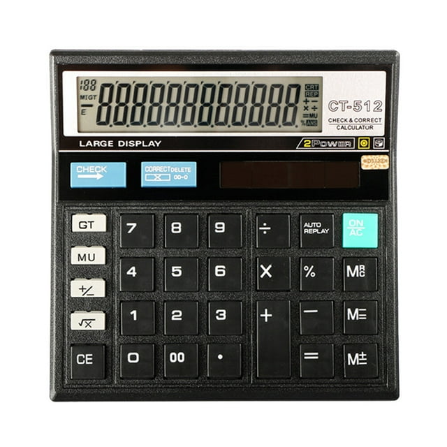Desktop Calculator Accounting Calculators Big Button Office Black ...