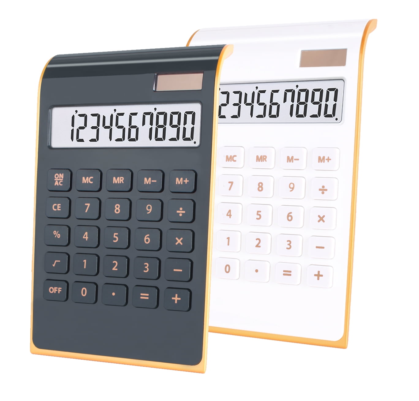 Desktop Calculator, BESTWYA 10-Digit Dual Power Handheld Desktop ...
