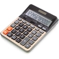 Desktop Calculator with Large 12 Digit LCD Display, Solar Battery Dual ...