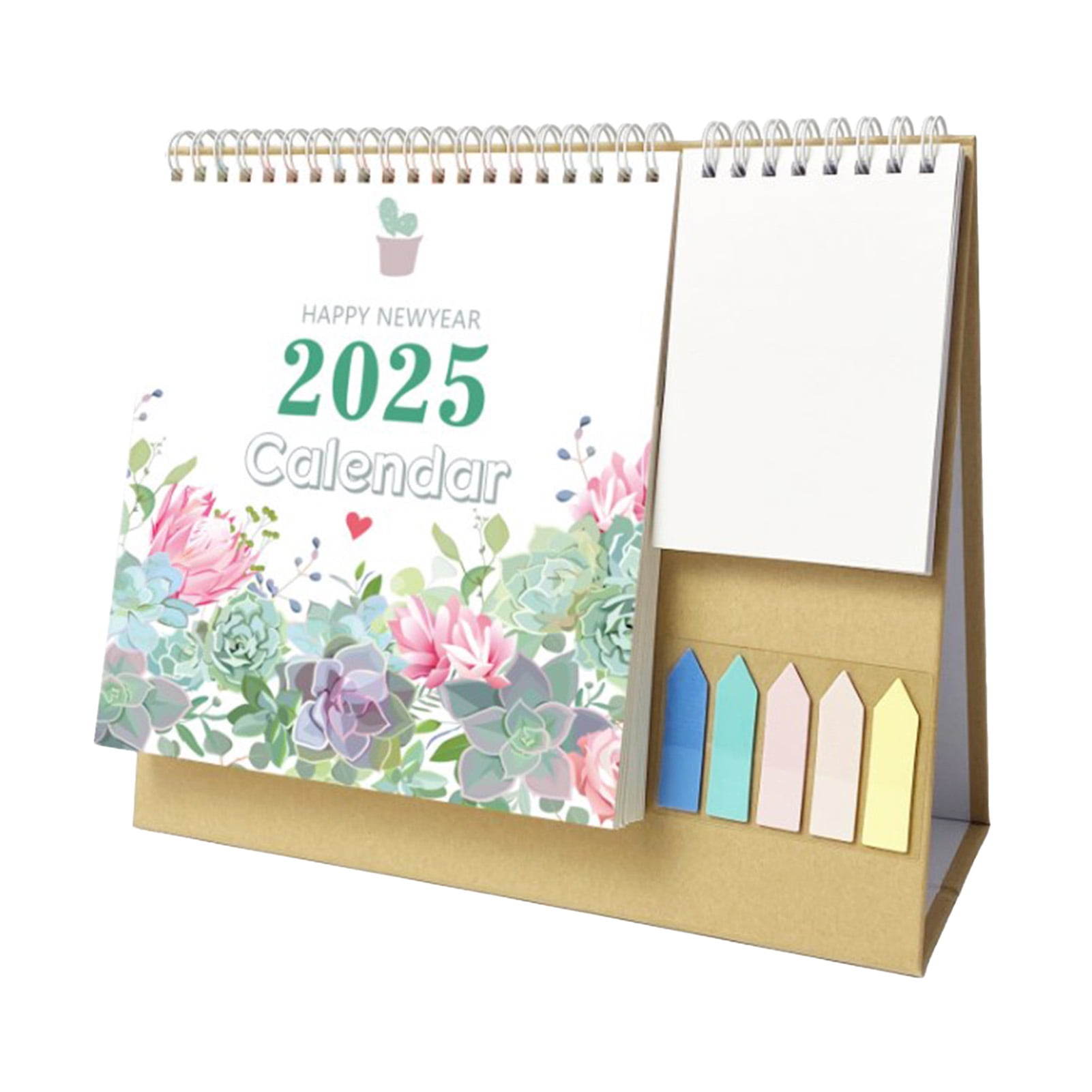 Desktop Calendar 2025，Note Planner Decoration 12 Months Calendar ...