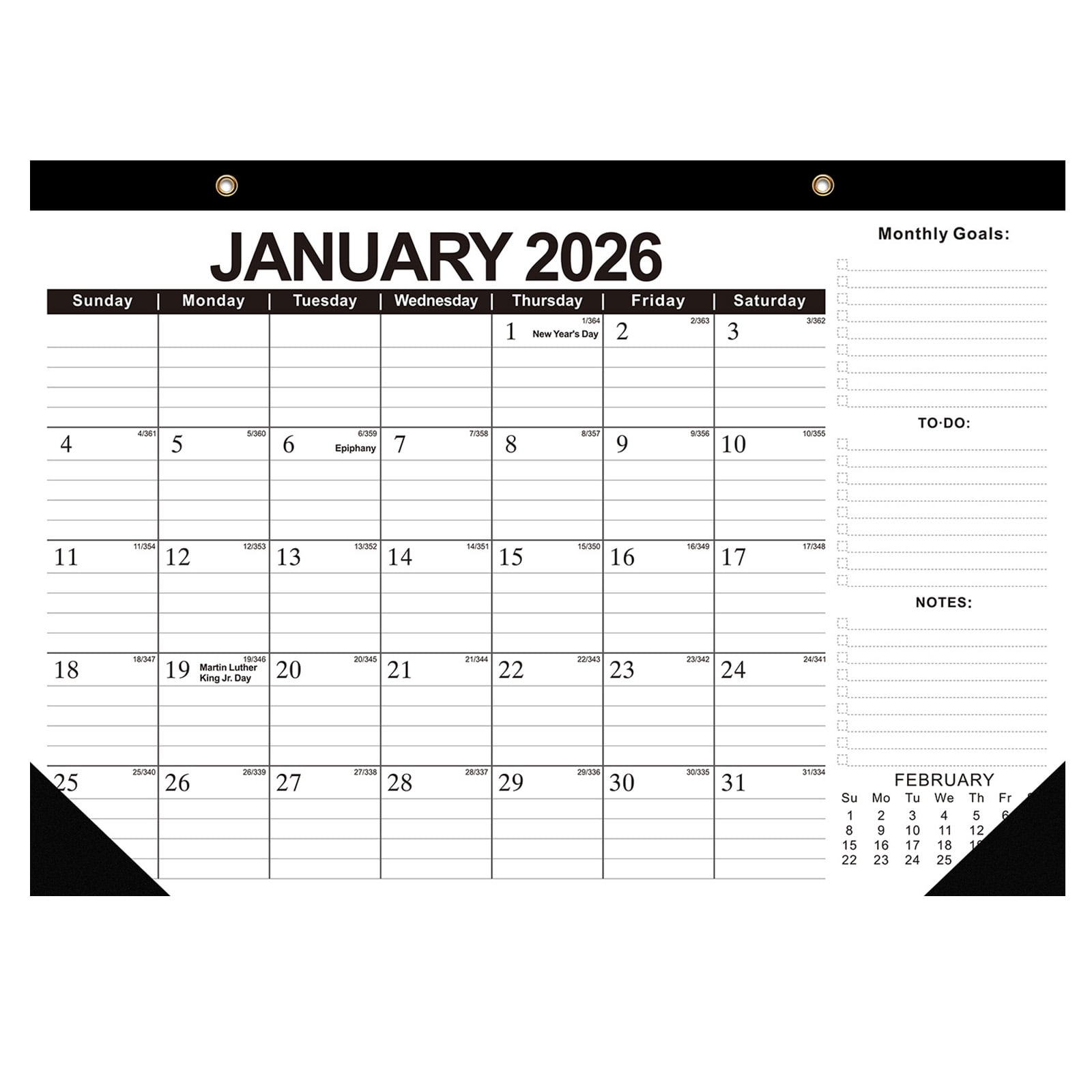Desktop Calendar 2026-2027, 18-Month Edition, January 2026 to June 2027 ...