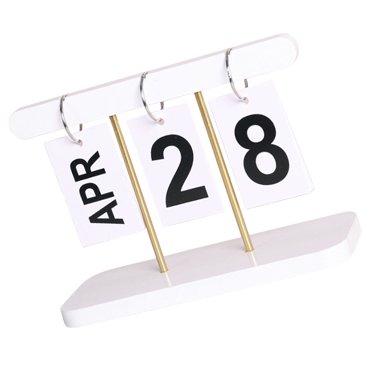 KBODIU Loop Calendar Table Ornament Good Appearance Level Calendar ...