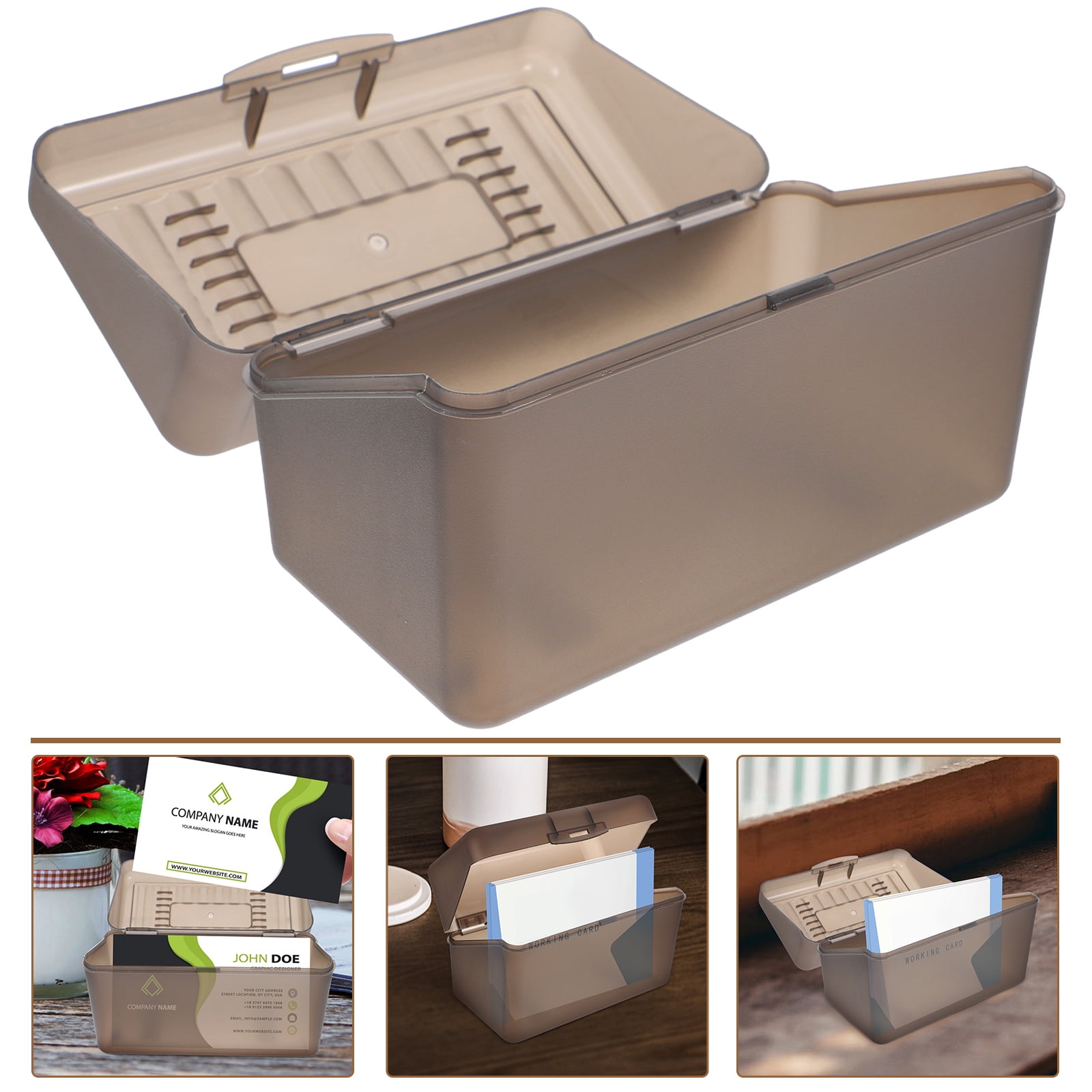 FRCOLOR 1Pack Rectangular Note Card Holder for Business Activities and ...