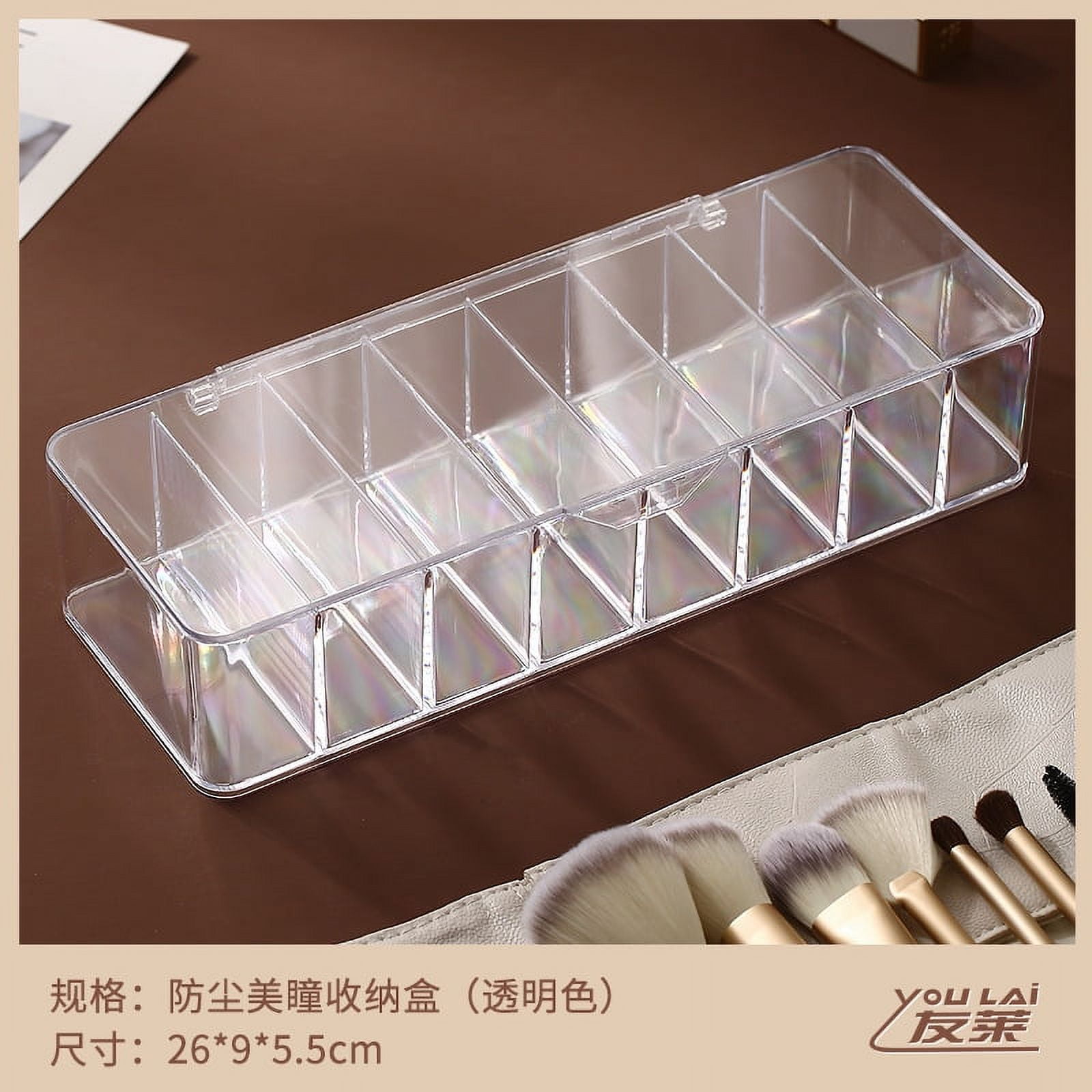 Desktop Coffee Bag Holder Transparent Multi-grid Candy Bag Box Plastic ...