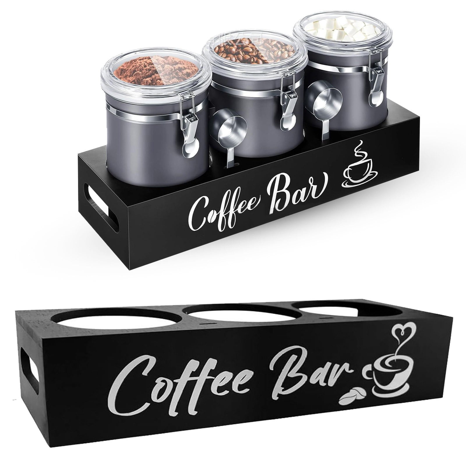 Desktop Coffee Container Ornament/ Wooden Coffee Capsule Holder Storage ...