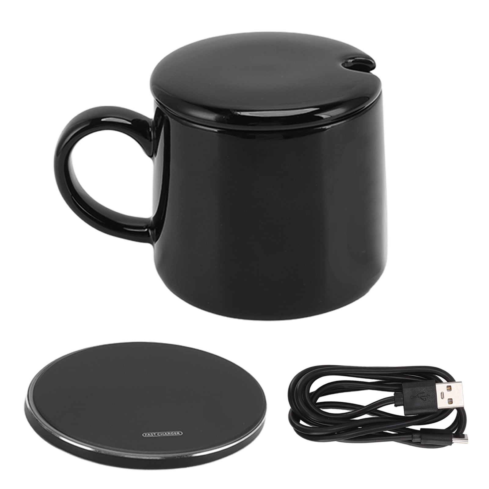 Desktop Coffee Warmer With Mug Set 50°c Constant Temperature Usb Smart Cup Warmer With Wireless