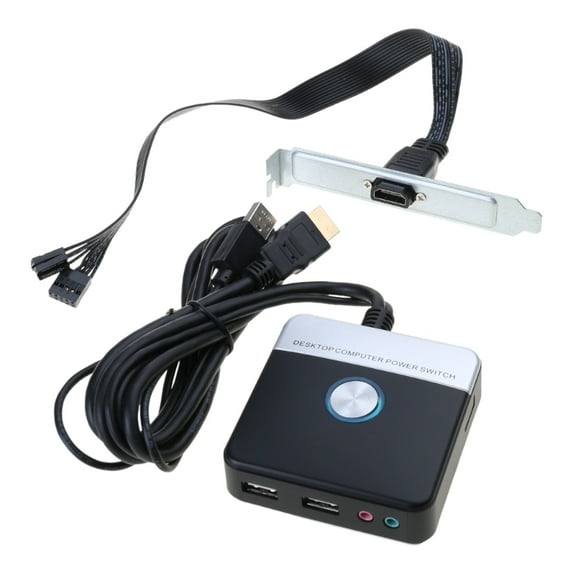 Desktop Computer Case Power Switch Button Power Supply On/Off Reset ...