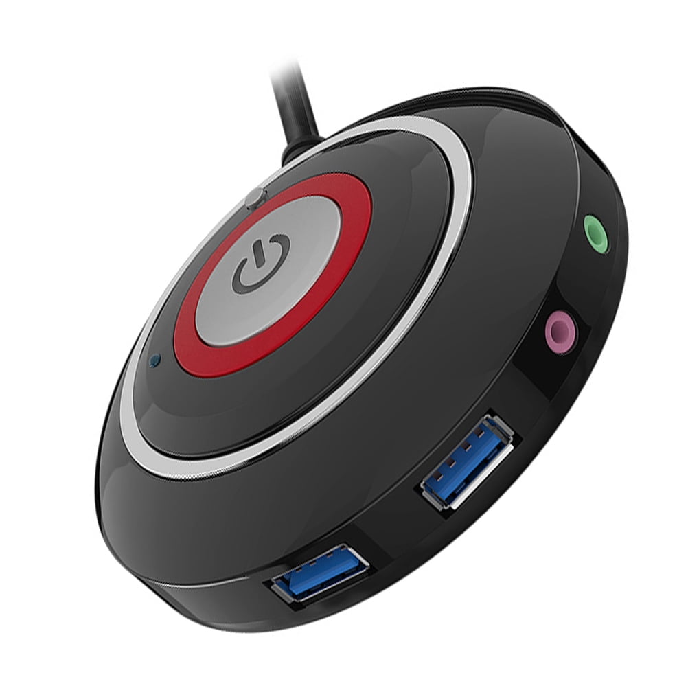 Desktop Computer Case Reset Button Power Supply Cable Office Black ...